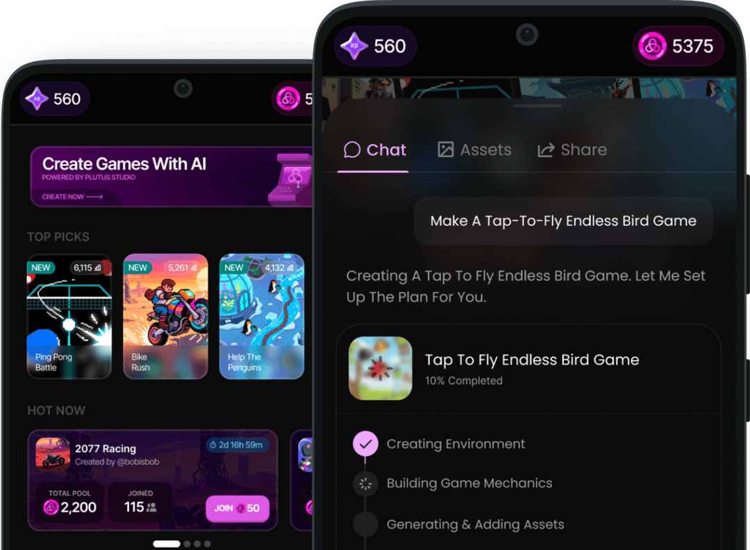 Plutus – Create AI Games and Interactive Simulations